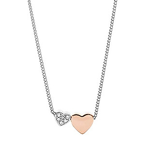 Fossil Women's Silver-Tone Necklace, Color: Silver (Model: JF03097998)