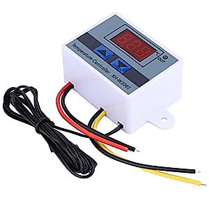 Temperature Controller, DC 12V 120W Digital LED Temperature Controller Module XH-W3001 Mini Thermostat Switch with Waterproof Sensor Probe
