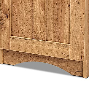 Baxton Studio Lauren Kitchen Storages, Oak Brown/Black