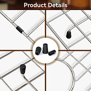 Stainless Steel Sink Grid and Protectors for Bottom of Kitchen Sink，26" x 14" Inches with Rear Drain