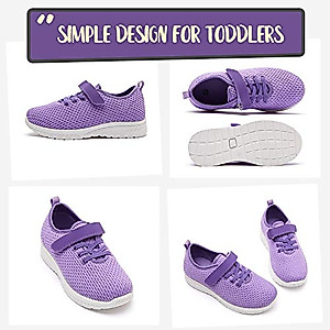 COASIS Toddler Shoes Boys Girls Sneakers, Comfortable Running Tennis Athletic Shoes for Little Kid/Big Kid Purple