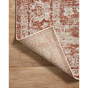 Loloi II Odette Collection ODT-03 Rust/Ivory 7'-10" x 10' Area Rug