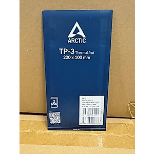 ARCTIC TP-3: Premium Performance Thermal Pad, 200 x 100 x 1.0 mm (Stackable to 2.0 mm Without Performance Loss), 2 Pieces - High Performance, Particularly Soft, Ideal Gap Filler, Bridging Gaps
