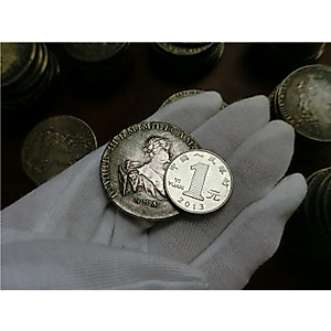 1741 Russian Empire Ivan III Vasilievich Antique Silver Coin Ruble Coin Foreign Currency Antique