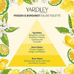 Yardley London Freesia and Bergamot Eau de Toilette 125ml