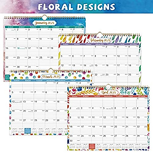 Wall Calendar 2023 - Calendar January 2023 to December 2023, 14.8" x 11.4" Monthly Wall Calendar from with Julian Date, Calendar 2023 with Thick Paper, Twin-Wire Binding, Large Blocks