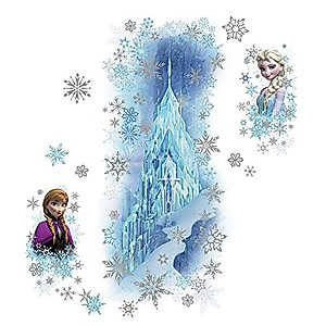 RoomMates RMK2739GM Disney Frozen Ice Palace With Else and Anna Peel and Stick Giant Wall Decals