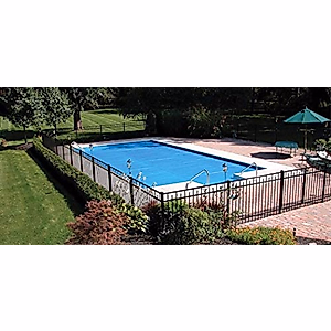 Harris C.R.S. Heat Retention Solar Covers for In-Ground Swimming Pools | Retain Sun/Solar Heat by Lowering Your Evaporation Rate Up to 75% | (14' x 28', Heavy Series Blue)