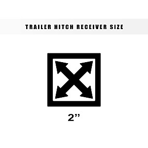 Armordillo 8719442 3-in-1 Loaded Tri-Ball Mount with Hook Universal Fits 2-Inch Receiver Tube Trailer Hitch