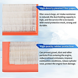 MOTOYUN 17211-zl8-023 17211-zl8-003 Air Filter for Honda Gc135 Gcv135 Gc160 Gcv160 Gc190 Gcv190 GX100 GCV190A Engine 7021p HU800AWD 5521rs HU770F Lawn Mower # 17211-zl8-000 17211-Z8B-901 (5Pack)
