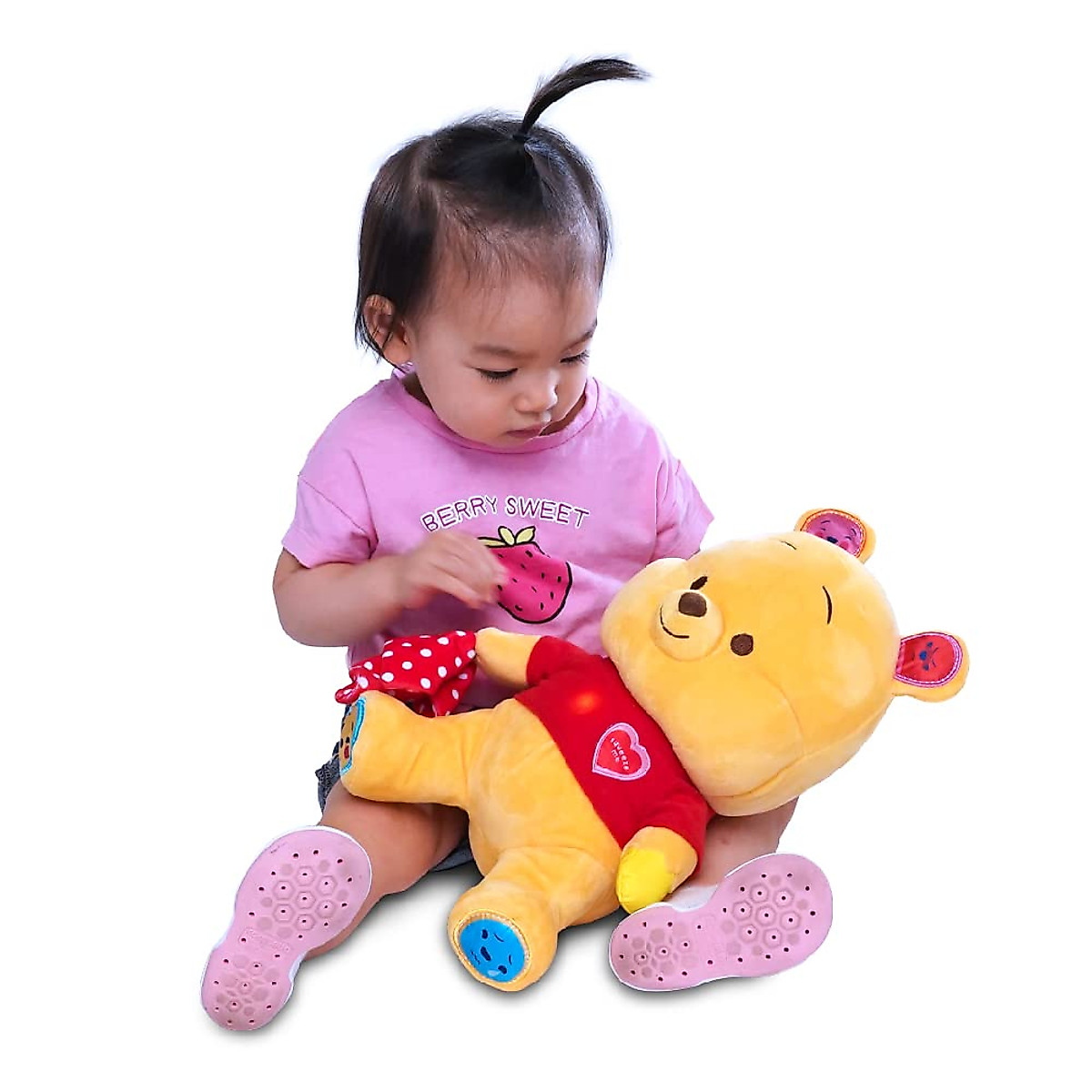 Disney Hooyay Real Feels Interactive Winnie The Pooh Plush Early Learning Toy Teaches Toddlers About Emotion with Night Lite Mode for 18 Months and Up