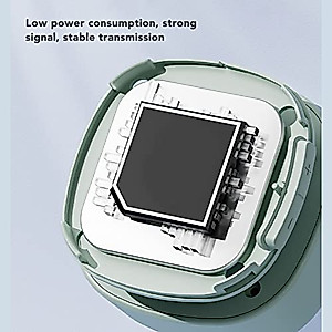 Neckband Portable Bluetooth Speakers, Wireless Wearable Personal Body Speaker with Outdoor Light, High Fidelity 3D Stereo Sound, APTX Lossless Decoding for Home Sport Outdoor (Light Green)