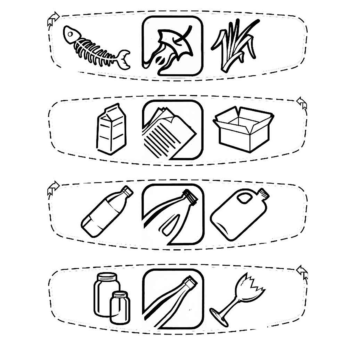 M-Home Ecobin 25 PLS8081-34 Plastic Waste Bin with Anthracite Lid 21.5 x 36 x 51 cm / 25 L