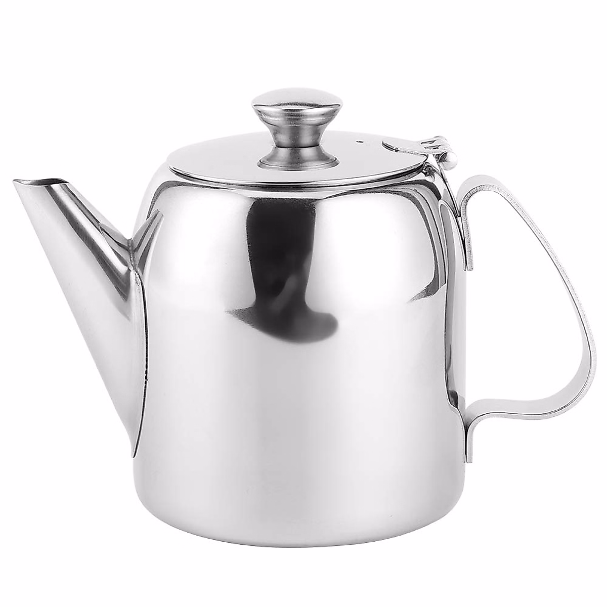 Belissy, 0.5 L Stainless Steel Teapot - Coffee Pot Teapot Stainless Steel Kettle Cold Water Jug Short Spout for Restaurants, Conference Rooms, Living Room, (20 oz )