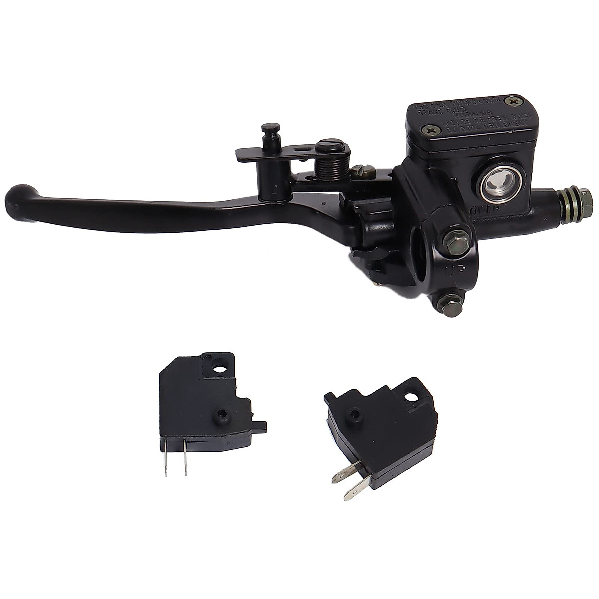 Poweka 7/8" Universal Left Hydraulic Brake Master Cylinder for Motorcyle Kids ATV Quad Moped Pit Dirt Bike 50cc 70cc 90cc 110cc 125cc 150cc 200cc 250cc GY6 Engine with Handle Lever