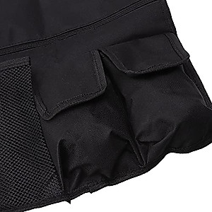 Mothinessto Chair Side Pocket Organizer, Camping Chair Hanging Bag Adjustable Portable Waterproof Keep Tidy for Camping Chairs(Black)