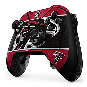 Skinit Decal Gaming Skin Compatible with Xbox One Elite Controller - Officially Licensed NFL Atlanta Falcons Zone Block Design