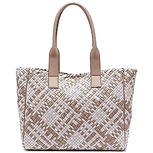 Calvin Klein Alysha Novelty Tote, Taupe Multi