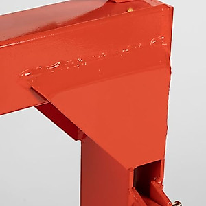 Titan Attachments 3 Point Quick Hitch Adaption to Category 2 Tractors, 4000 LB Lifting Capacity, 32.75" Between Lower Arms, 14.5" Top Link to Lower Link, Orange Finish