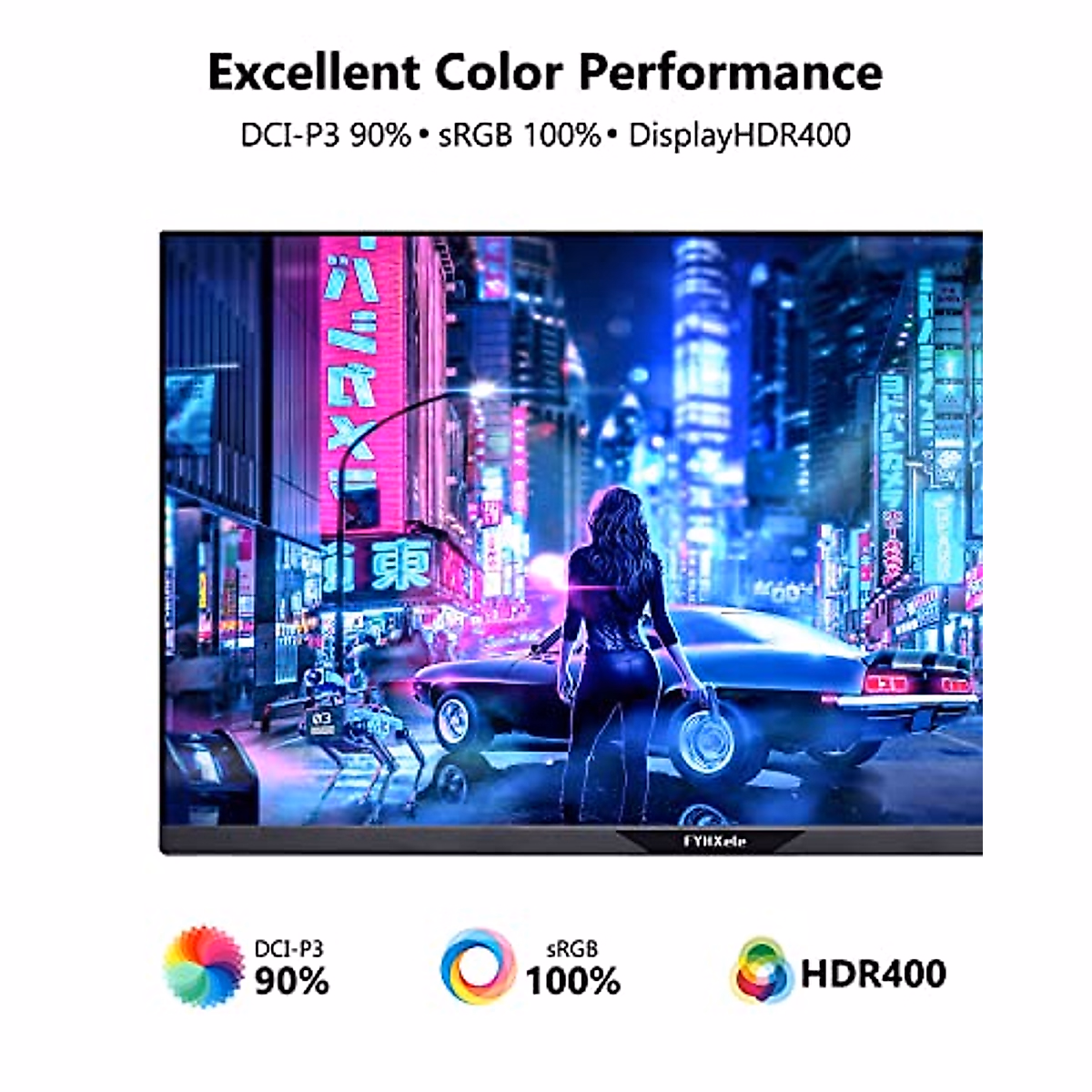 FYHXele 28" Gaming Monitor, 4K 144Hz Monitor, Fast IPS, 1ms, UHD 3840 * 2160 Computer Monitor with Remote, Free-sync, DSC, HDMI 2.1/2.0, DisplayPort 1.4, USB Type C, HDR400, VESA/Low Blue Light