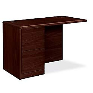 Hon 10700 Series Left Return Pedestal Desk, 48 by 24 by 29-1/2-Inch, Mahogany