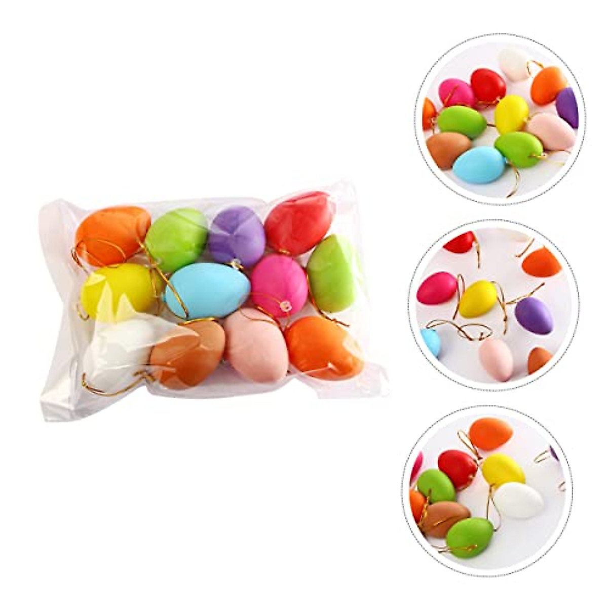 NOLITOY DIY Egg 24pcs Easter Eggs Blind Bag Toys Artificiales Para DIY Gift Artificial Egg DIY Drawing Egg Easter Eggs Surprise Toys Decor Egg Ornament Egg DIY Egg Child Food