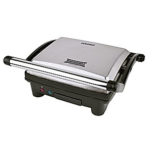 Courant CPP-4140 4-Serving Panini Press and Sandwich Griddler with Non-stick Coated Plates - Indoor Grill