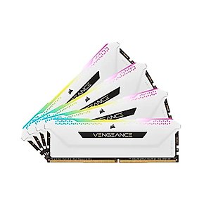 CORSAIR Vengeance RGB PRO SL 32GB (4x8GB) DDR4 3600 (PC4-28800) C18 1.35V - White