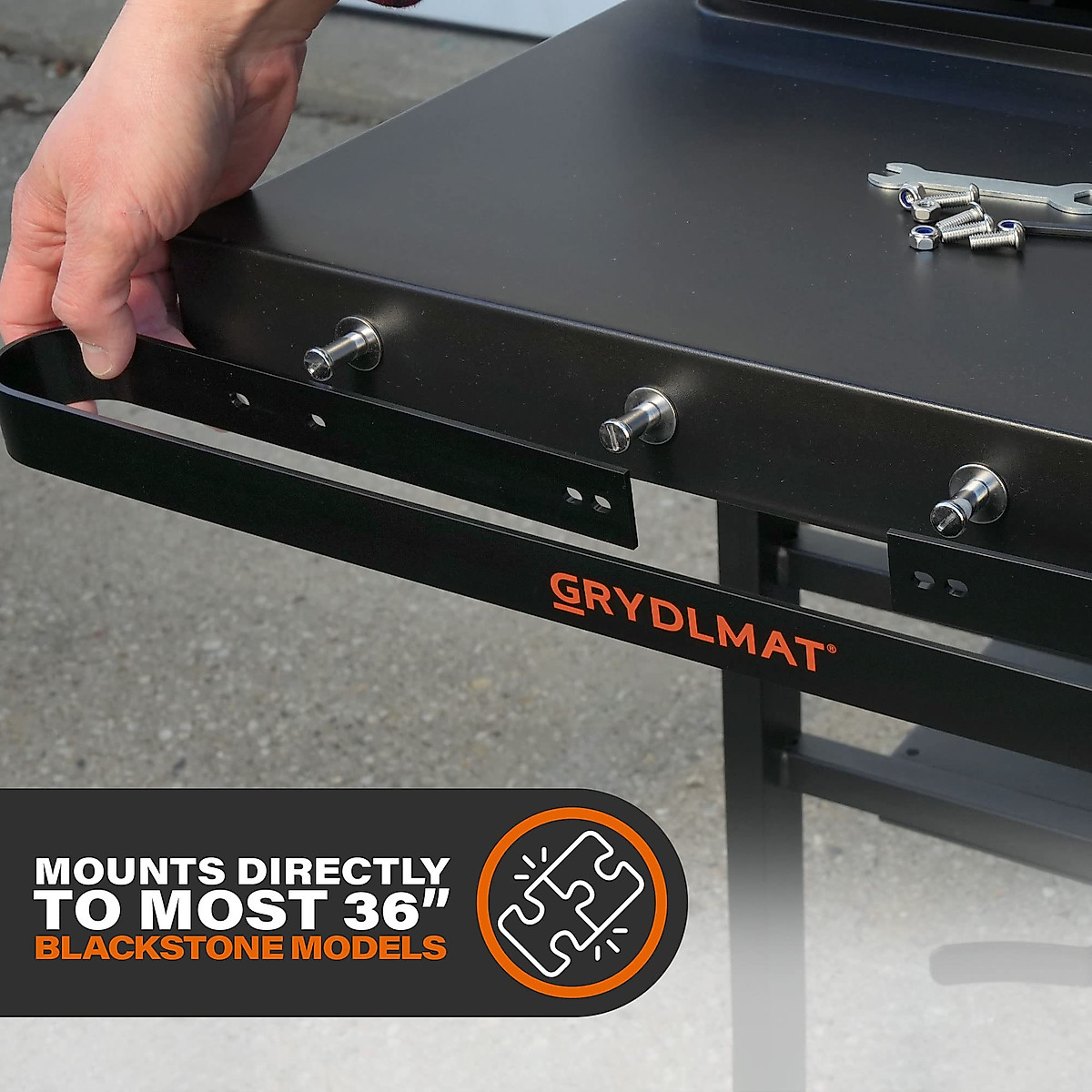 Grydlmat Hang Rack Accessory for 36" & 28" Blackstone Silicone Cover Mat | Blackstone Griddle Attachment to hang and store Grydlmat storage