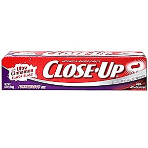 Close-Up Toothpaste, Refreshing Red Gel, Anticavity Fluoride, Cinnamon, 6 Ounce (Pack of 6)
