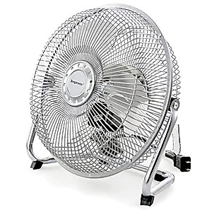 Better Chef Impress IM-709V Floor Fan, 9 Inches, White