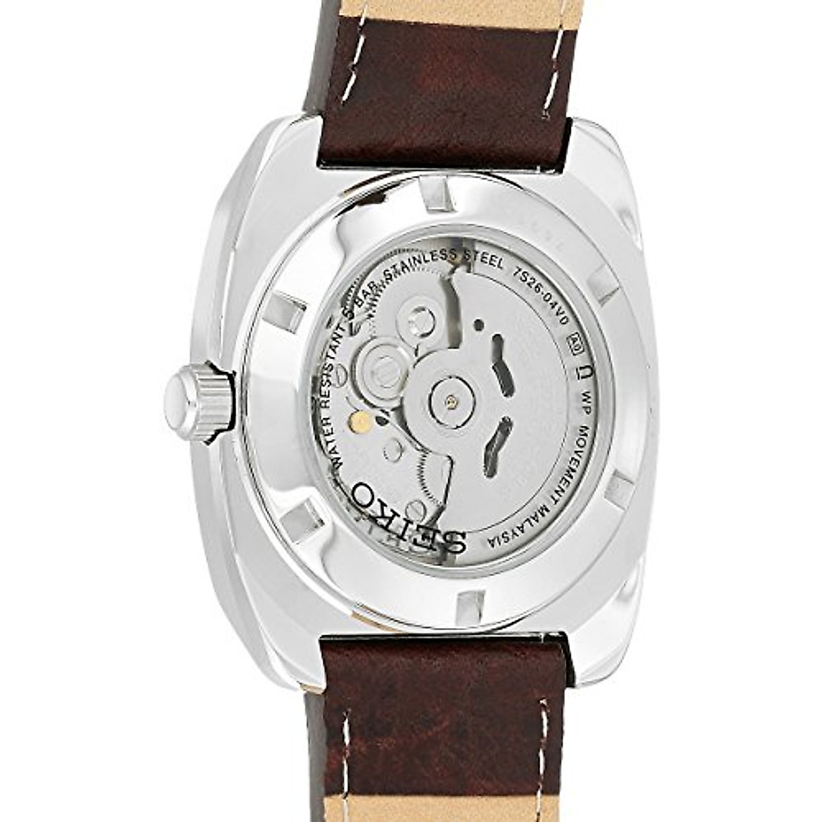 Seiko Men's Recraft Series Automatic Leather Casual Watch (Model: SNKP27)
