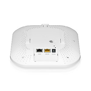 Zyxel WiFi 6E AXE5400 2.5G Multi-Gigabit Business AP | Bandflex 2.4Ghz and 5Ghz or 6Ghz Operation | 1 GbE Passthru| Mesh, Seamless Roaming, Captive Portal | Hybrid Cloud | POE+ Support | NWA220AX-6E