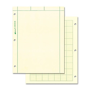 National Computation Pad, 5 x 5 Quad Ruling and Unruled, 8.5" x 11", 100 Sheets (42382)