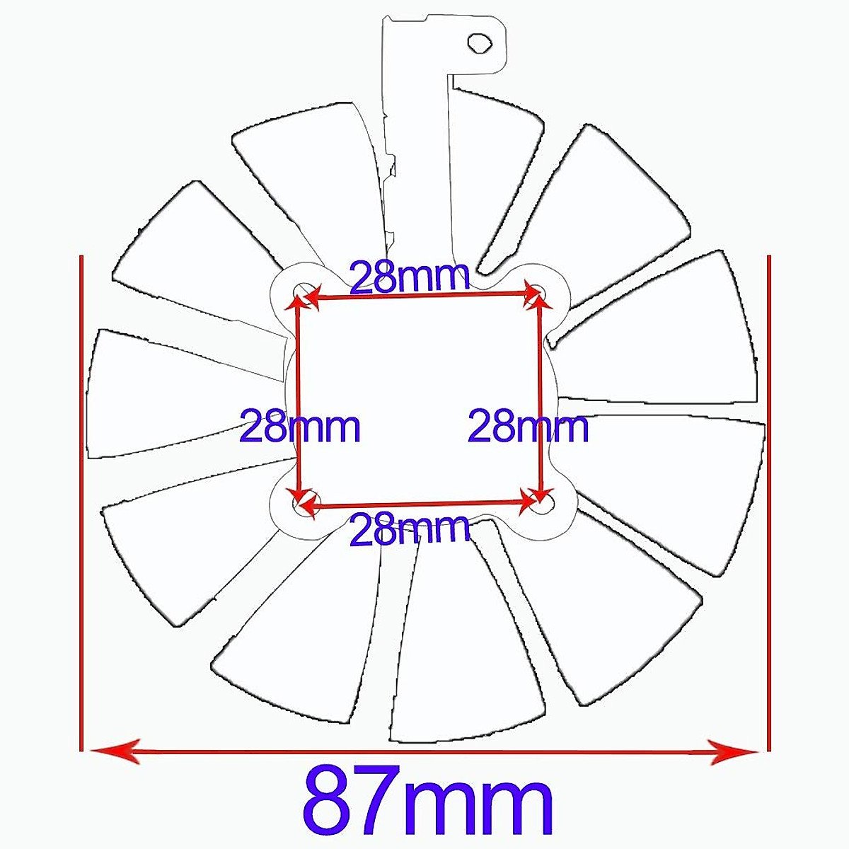 inRobert 87mm T129215SU Graphics Card Cooling Fan for ASUS Strix GTX980Ti/R9390/RX480/RX580 Video Card Cooler (Fan-3pcs)