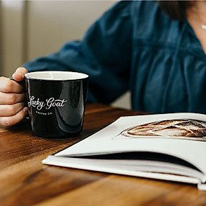 Lucky Goat Flavored Ground Coffee – Southern Pecan – Nutty, Pecan, Light Body, Low Acidity, Smooth and Sweet - Medium Roast, 12 Ounce Bag, Arabica