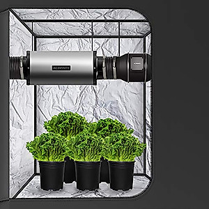 AC Infinity Inline Duct Fan Silencer, 6" Noise Reduction Muffler Blower Silencer for Indoor Hydroponics Grow Tent Ventilation Systems