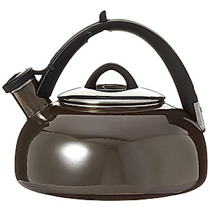 Cuisinart CTK-EOS2GG Peak 2-Quart Teakettle, Make 2-Quarts of Boiling Water in this Classic Tea Kettle, Whistle Sound to Signal Water is Ready, Gray