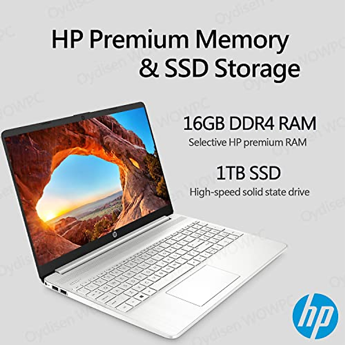 HP 15.6 inch Laptop, Intel Core i5-1135G7 Processor, 15.6" FHD Anti-Glare LED Display, HDMI, Wi-Fi and Bluetooth, Lightweight Design, Fast Charge, Windows 11 Home (16GB RAM | 1TB SSD)