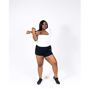 Spalding Women's Active 3 Inch Volleyball Short, Regular and Plus Size Black