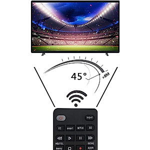 Universal Remote Control for Samsung, Sharp, LG, Sony, Panasonic, Toshiba,TCL Smart TVs and Other Brands with Netflix Smart TVs Remote Control