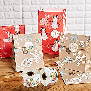 2000pcs Floral Stickers Stickers 1'' 25mm Adhesive Labels Decorative Envelope Seal Stickers for Gifts, Wedding,Birthday, Party,Packaging for Small Business