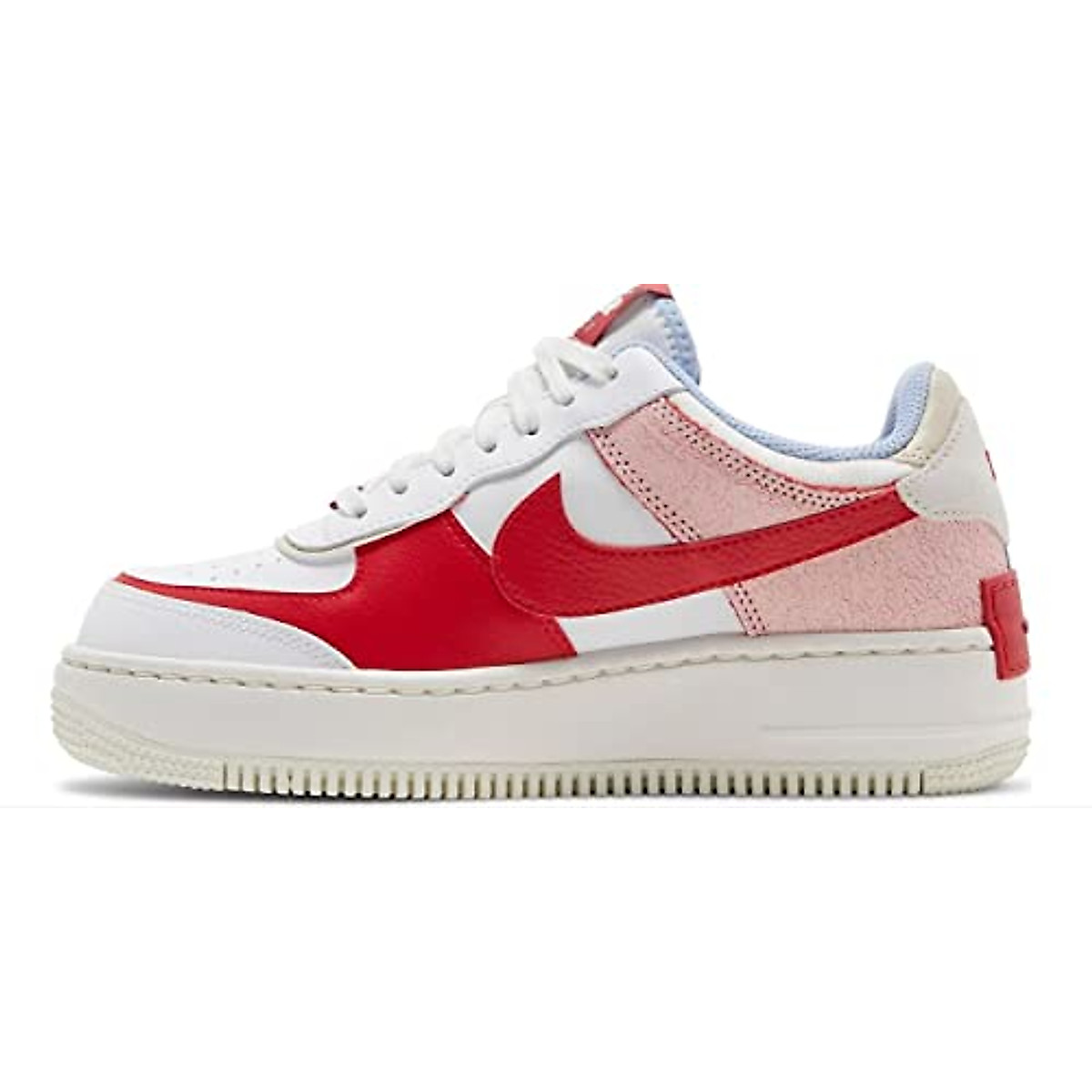 Nike AIR Force 1 Shadow RED/White CI0919 108 Women's Size 11 KC