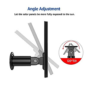 Ayotu Weatherproof Solar Panel for Ring Video Doorbell 2nd Gen 2020 Release, 5V/3.5W(Max) Output Power Adapter Continuous Charging with 3.8M/12ft Charge Cable(NOT Include Doorbell), Black