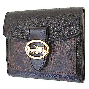 Coach Georgie Small Wallet in Signature Canvas