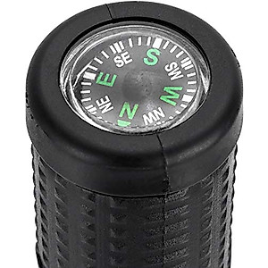 BARSKA AF13292 Foldable Metal Shovel with Pick, Compass, and Bag for Camping, Gardening, Metal Detecting, etc, Black, One Size