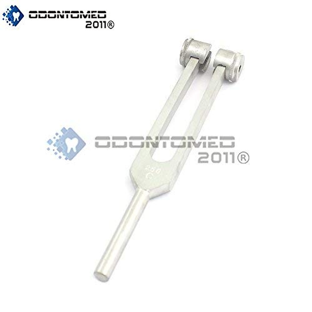 OdontoMed2011® Aluminum Alloy Tuning Fork, 256 CPS Medical-Grade Tuning Fork Instrument with Fixed Weights, Non-Magnetic Aluminum Alloy