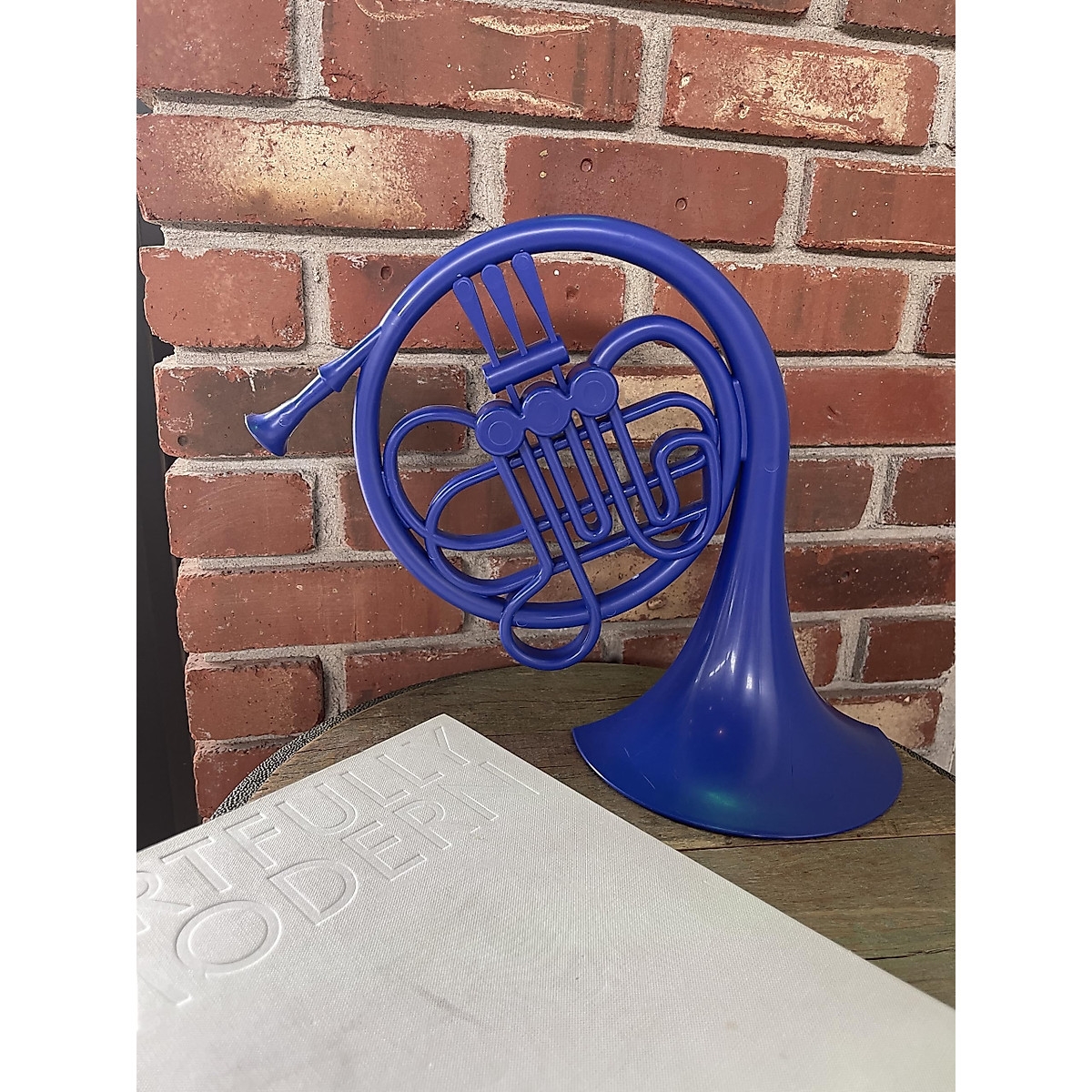 Blue French Horn/HIMYM/Prop Replica/Proposal Prop/Pop Culture Reference (16 in Wall Hanging)