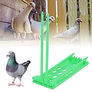 Pilipane Pigeons Foot Rings Frame, 4 Column Wear Resistant Foot Independent Design,Pigeons Bands Rack Frame Rotatable Foot Ring Pigeons Supplies,for s Chicken Duck Eagle Foot(Green), Pigeons Foot Ri