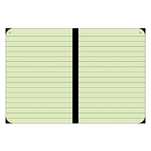 Rite in the Rain Weatherproof Mini-Stapled Notebook, 3 1/4" x 4 5/8", Green Cover, Universal Pattern, 3 Pack (No. 971FX-M), 4.625 x 3.5 x 0.125